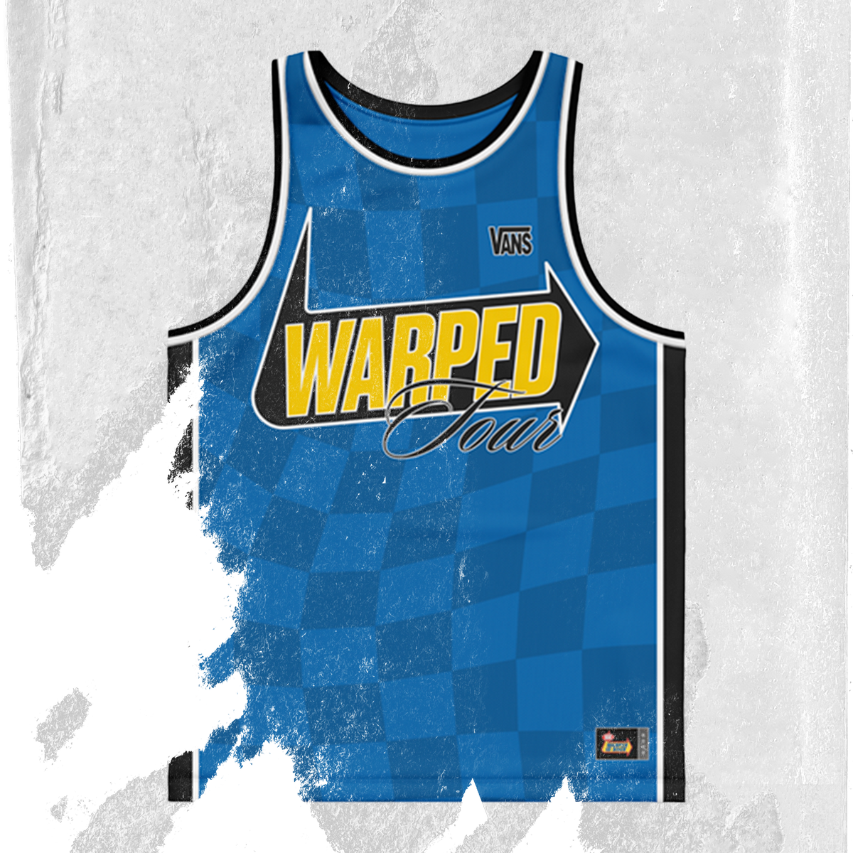 Checkered Blue Basketball Jersey – Vans Warped Tour