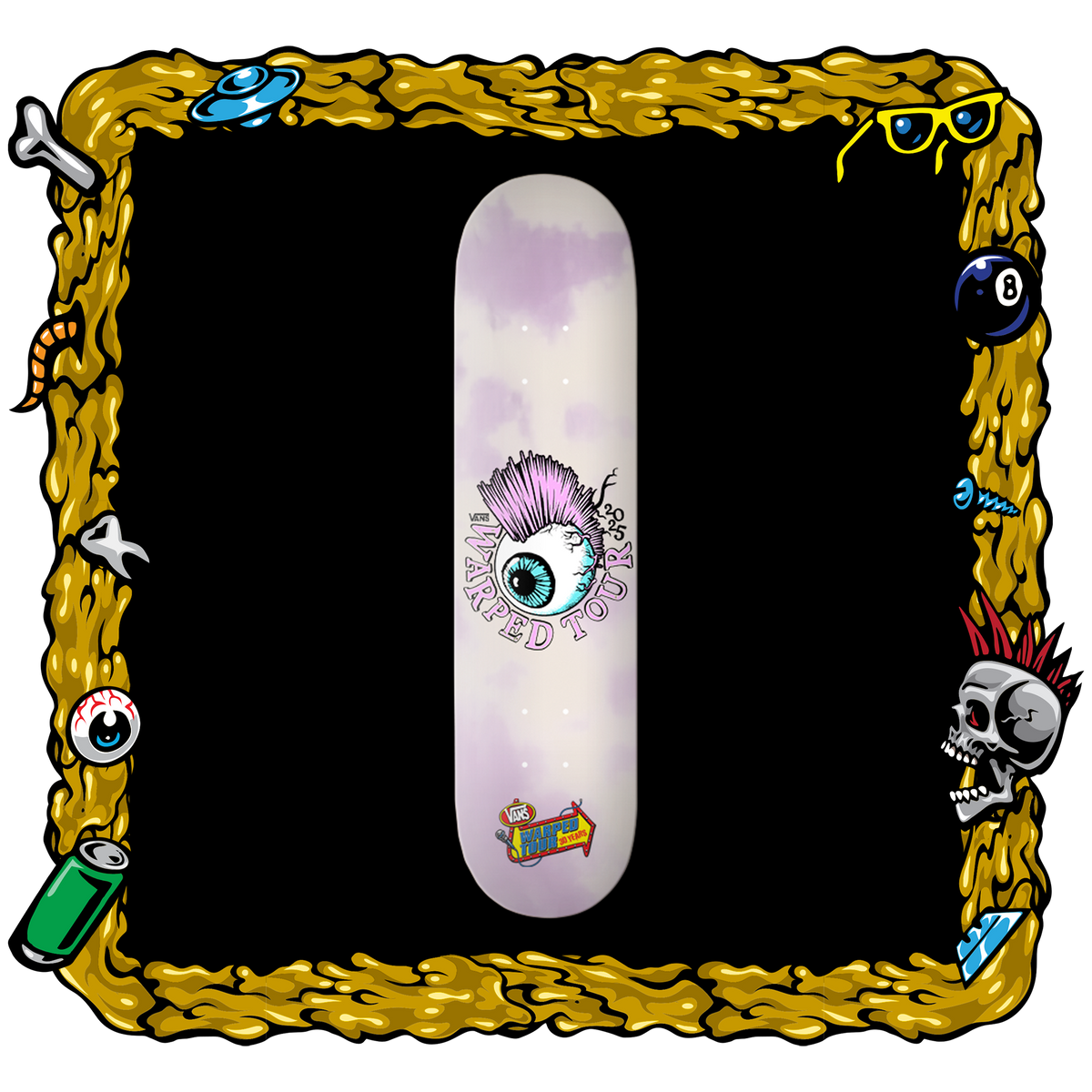 Eye Skate Deck Tie Dye Pink – Vans Warped Tour